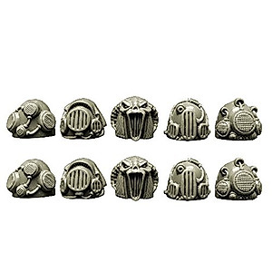 28mm Pleasure Legions: Space Knights Sonic/Steam Shoulder Pads by Spellcrow