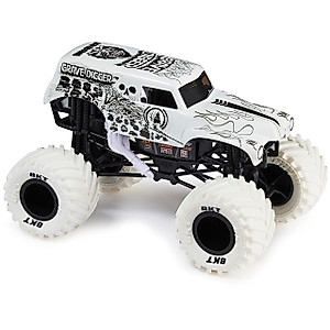 Monster Jam, Official Grave Digger Monster Truck, Collector Die-Cast Vehicle, 1:24 Scale