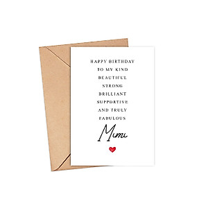 Mimi Birthday Card Poem - Amazing Mimi Gift - Birthday Card Mimi - Special Mimi Birthday Card - Birthday Card For Mimi