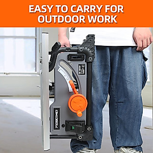 Table Saw for Jobsite, Prostormer 8-Inch Portable Tablesaw 25-Inch Rip Capacity,11-Amp Compact Benchtop Saw with Sliding Miter Gauge for Woodworking & DIY