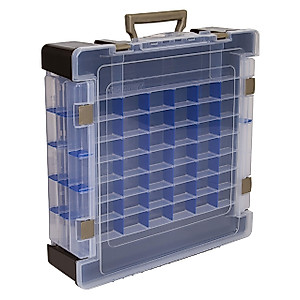 Flambeau Outdoors 9030 Super Max Satchel, Portable Fishing & Tackle Storage with Zerust Anti-Corrosion Technology, Black/Clear 17.25x16.75x5-Inch