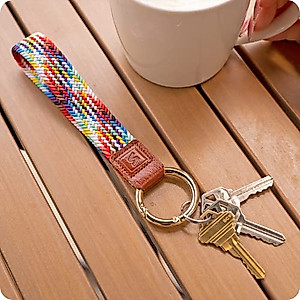 SENLLY Wristlet Lanyard, Stretchy Keychain Holder, Original Elastic Anti-Drop Design