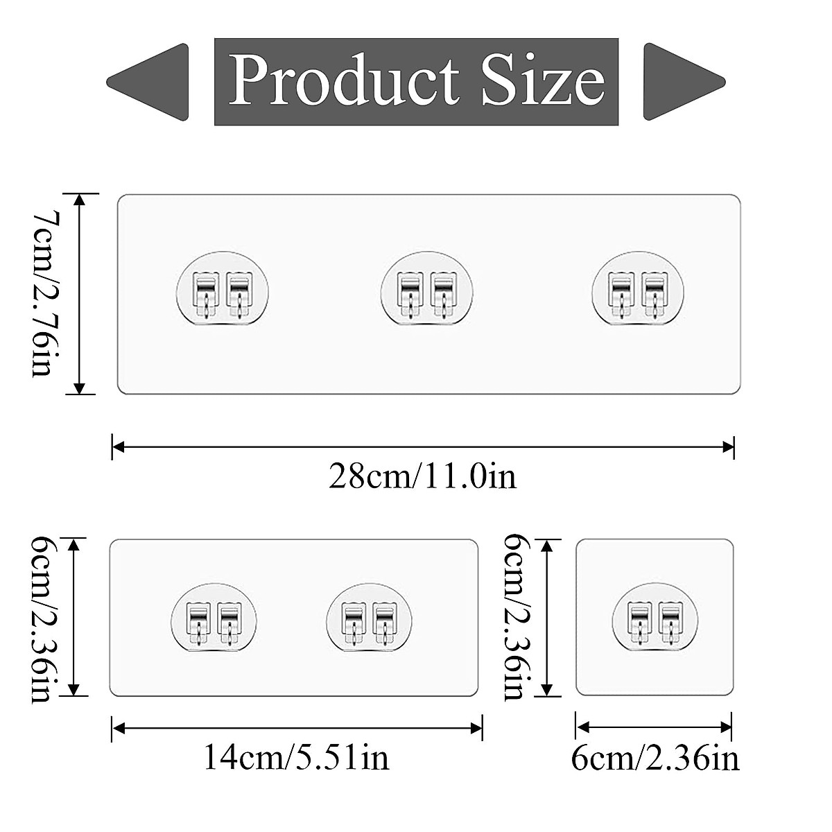 22 PCS Shower Caddy Adhesive Replacement Waterproof No Drilling Shower Shelf Adhesive Replacement Transparent Adhesive Hooks Stickers for Bathroom Storage Shelves Toothbrush Holder Kitchen Racks