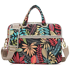 kayond Forest series Black Patten water-resistant Laptop Shoulder Messenger Bag Case Sleeve for 12 Inch 13 Inch Laptop