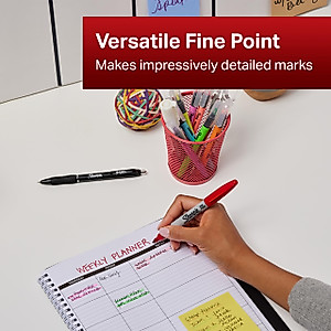 Sharpie Permanent Markers, Fine Point, Green,12 Count