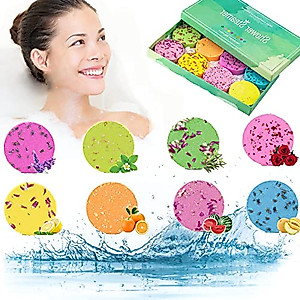 Shower Steamers Aromatherapy Gift Set, Coldairsoap Shower Bombs with Natural Essential Oils, Vaporizing Steam Home SPA Experience, 8 Smells for Self Care and Shower Steamer Halloween Christmas Gifts