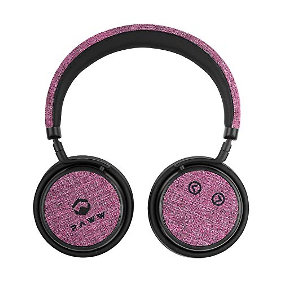 Paww PureSound Headphones - Over the Ear Bluetooth Fashion Headphones – Hi Fi Sound Quality Longer Playtime - For Calls Movies & More (Cerise Pink) (Renewed)