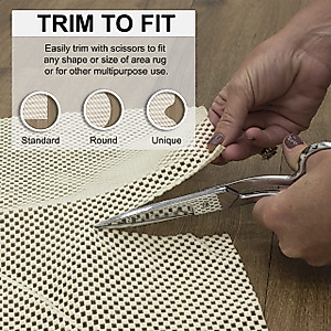 Mohawk Home Better-Stay Cushion Rug Pad, 4' 6" x 7' 5", Ivory