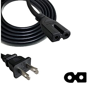 HimaPro 6 feet 110V AC Power Cord(2 Prong) Compatible with Brother, Singer, Baby-Lock, Viking, Pfaff, and Many Other Sewing Machines & Electronic Device