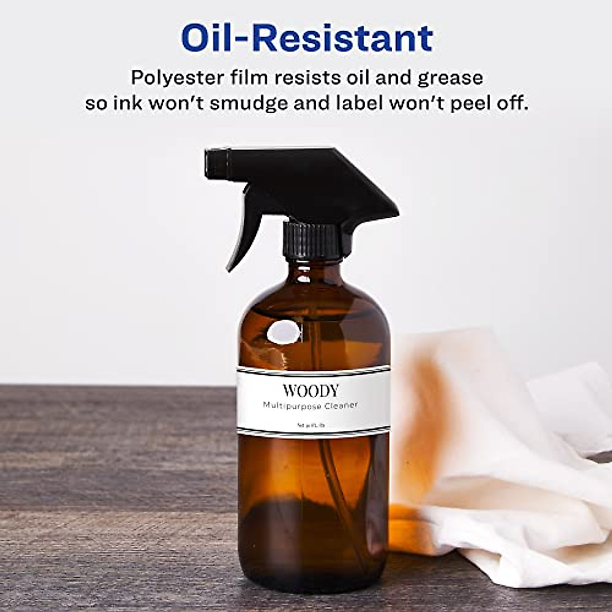 Avery Printable Blank Wraparound Rectangle Labels, 1.25" x 9.75", Matte White, 40 Customizable Labels (22845)