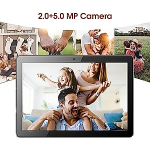 SGIN Android 12 Tablet, 10.1 Inch 2GB RAM 64GB ROM Tablets with Quad-Core A133 1.6Ghz Processor, 2MP + 5MP Camera, Bluetooth, WiFi, GPS, 5000mAh(Black)