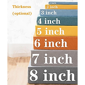 Custom Bench Thickened Foam Cushion, Indoor Outdoor Bench Personalized Cushion, Bench Seat Size Bay Window Indoor, Outdoor Furniture Non-Slip Bottom Garden Kitchen Cushions Personalized with Bottom