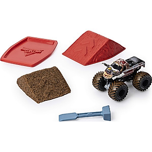 Monster Jam, Zombie Monster Dirt Starter Set, Featuring 8oz of Monster Dirt and Official 1:64 Scale Die-Cast Truck