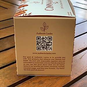 Authentic Lanka 100% True Ceylon Cinnamon Tea 25 Sachets Box - Caffeine Free, Organic Sweet Cinnamon Herbal Tea, Vegan, USDA Organic, Non GMO, Sri Lanka (Ceylon) Origin