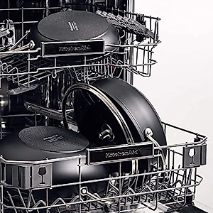 KitchenAid Skillet with Helper Handle and Lid, Forged Hardened Aluminium Skillet with Helper Handle - Induction, Oven & Dishwasher Safe - 28 cm/4.6L