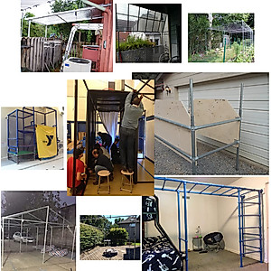 Galvanized steel pipe joint, suitable for 48MM steel pipe, cast steel pipe fittings, tent arrow connection, steel pipe joint, screw fastening, (2 pieces/pack)