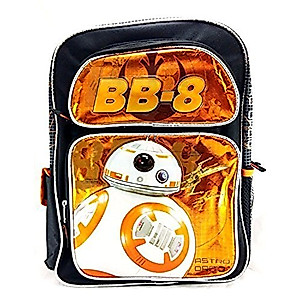 Disney Star Wars The Force Awakens BB-8 Astro Droid 16" Canvas Orange Backpack