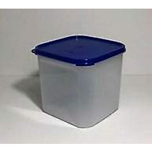 Tupperware Modular Mate Square 3 Container. Brillant Blue Seal