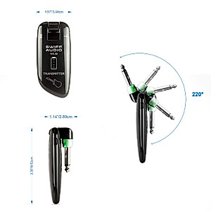 SWIFF High-Grade Electronic Guitar Wireless System Rechargeable Guitar Transmitter Receiver Support Multi Channels and Long Battery Life for All Electric Musical Instruments