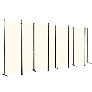 Room Divider 6FT Portable Room Dividers and Folding Privacy Screens, 176'' W Fabric Divider for Room Separation, 8 Panel Partition Room Dividers Freestanding Wall Divider Screen for Dorm Studio Office