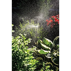 Rain Bird MSFFSTKX Drip Irrigation Close Coverage Fan Spray on Riser Stake, 360° Full Circle Pattern, 4' Spray Distance