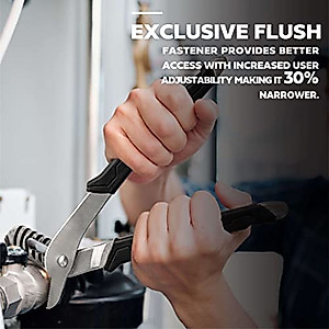 Olympia Tools 12-Inch Tongue and Groove Pliers, Straight Jaw Pliers with Cushion grip, 7 Jaw positions, 2.7" Jaw Capacity