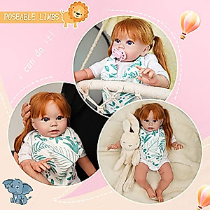 Miaio Reborn Baby Dolls, Reborn Dolls Girl17 Inch, Handmade Realistic Baby Doll Newborn Lifelike Dolls in Soft Vinyl and Weightd Body for Boy, Girl, Mother, Birthday Gifts, Weddings-A