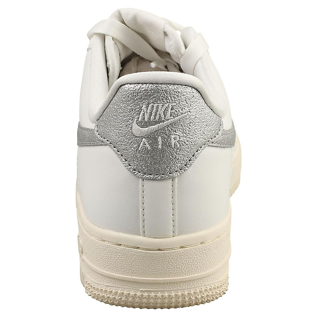 Nike Air Force 1 Womens ESS TRND Summit White/Metallic Silver Size 6.5
