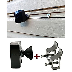 NACETURE Vinyl Siding Hooks (6 Pack) Vinyl Siding Clips for Hanging Outdoor Decorations for Patio - Heavy Duty No-Hole Needed Siding Screws Stainless Steel for Mount Home Security Camera Porch Décor