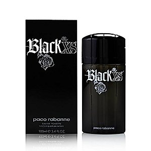 Paco Rabanne Black Xs Fragrance For Men - Masculine Scent - Strong Yet Subtle And Provocative - Notes Of Citrusy Lemon, Cinnamon And Black Amber - Suitable For Casual Or Work Wear - Edt Spray - 3.4 Oz