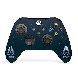 Head Case Designs Officially Licensed EA Bioware Mass Effect Systems Alliance Logo Graphics Vinyl Sticker Gaming Skin Decal Cover Compatible With Xbox Series X Console and Controller Bundle