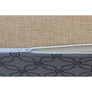 Kiyeocca Custom Seat Cushion Covers Indoor, Made to Measure Bench Cushion Cover, Bench Seat Cover Indoor, Patio Furniture Sofa Cover Replacement/ Refurbishment