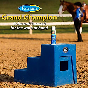Farnam Grand Champion Fly Repellent for Horses, Plus Coat Conditioner for Show Ring Shine, 15-Ounce Non-Aerosol Spray Bottle (100528258)