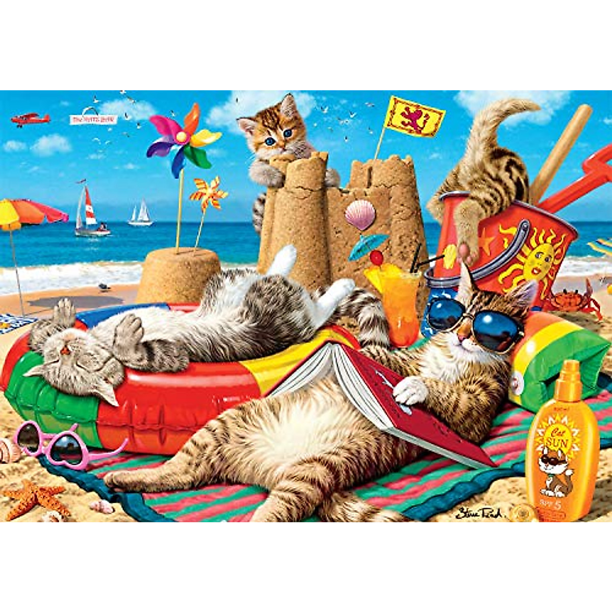 Buffalo Games - Beachcombers - 300 Large Piece Jigsaw Puzzle
