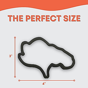 Bronco Head Cookie Cutter with Easy to Push Design, for Baby Showers, Work Events, and Birthday Celebrations (4 inch)