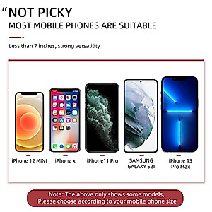 ANGVOG Waterproof Shower Phone Holder, 360° Rotation Anti-Fog Touch Screen Wall Mount Phone Stand for Bathroom Bathtub Kitchen Compatible with Under 6.8 Inch Cell Phones