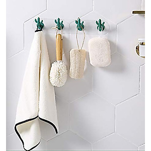 Cactus Wall Hooks, Coat Rack Wall Mounted Hanger Hat Hooks Robe Hook Entryway Wall Hangers Hooks Modern Decor Wall Decoration for Coats, Hoodies, Hats, Scarves, Purses, Bath Towels, Clothing