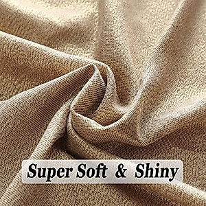 Ciormis Shawls and Wraps for Evening Dresses Gold Attractive Pashmina Scarf Shawl Wrap for Evening Party(Gold)