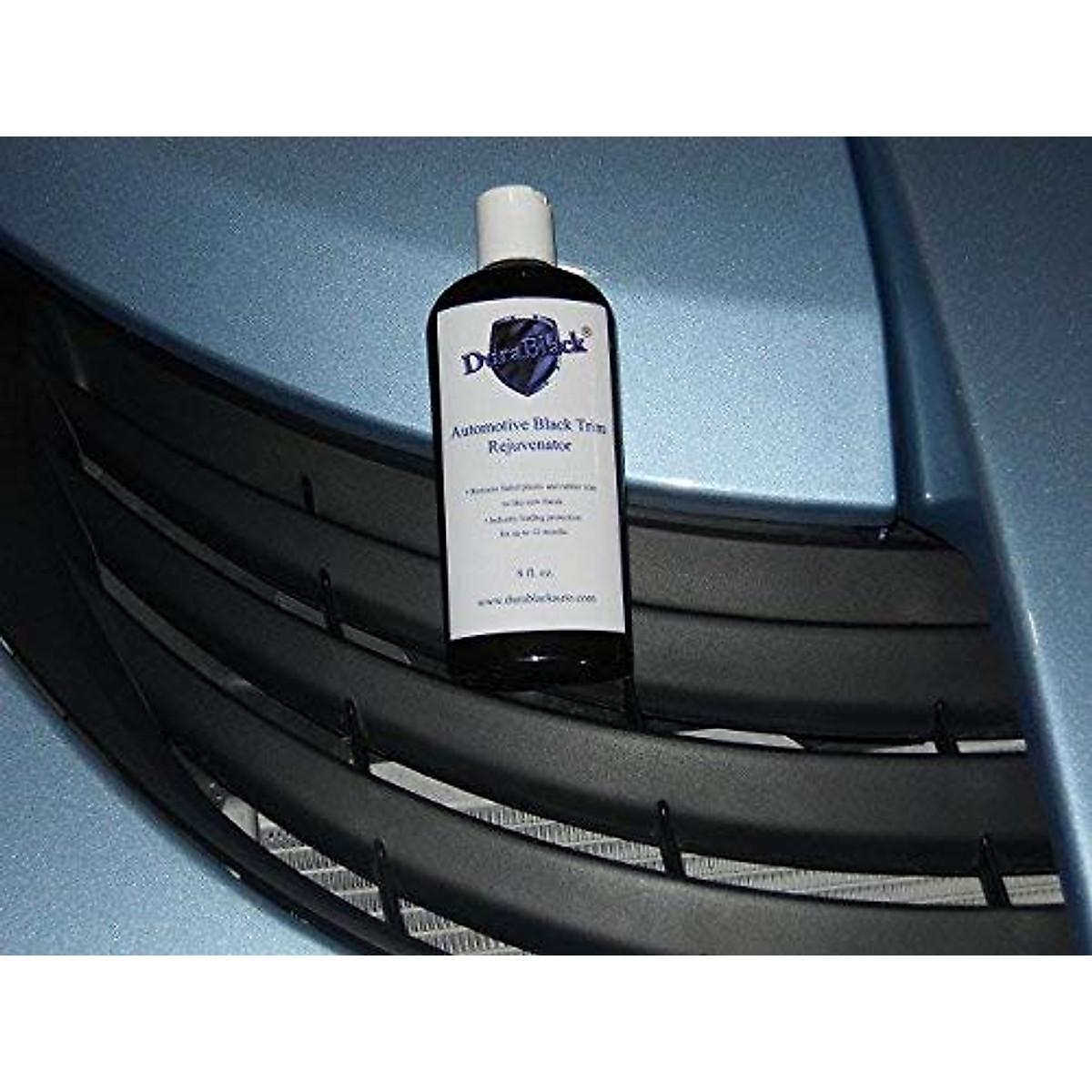 JJI Technologies DuraBlack Automotive Black Trim Rejuvenator - 12 Month No Color Fading - 8oz Bottle