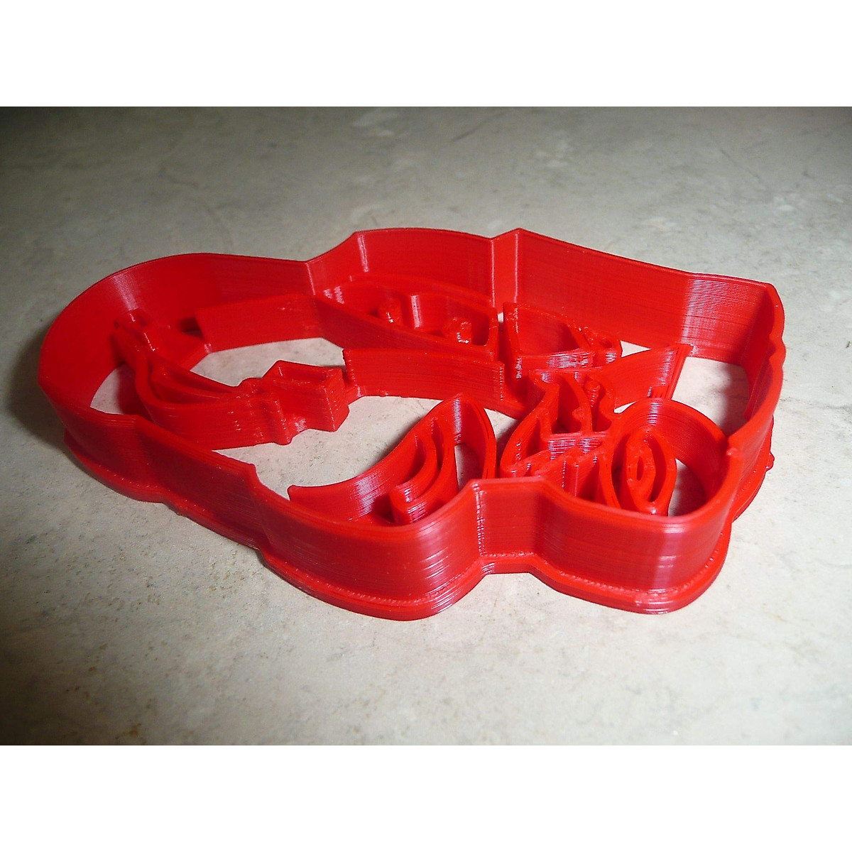 YNGLLC LIGHTNING MCQUEEN RACE CAR CARS CARTOON CHARACTER SPECIAL OCCASION COOKIE CUTTER BAKING TOOL 3D PRINTED MADE IN USA PR2293, Red