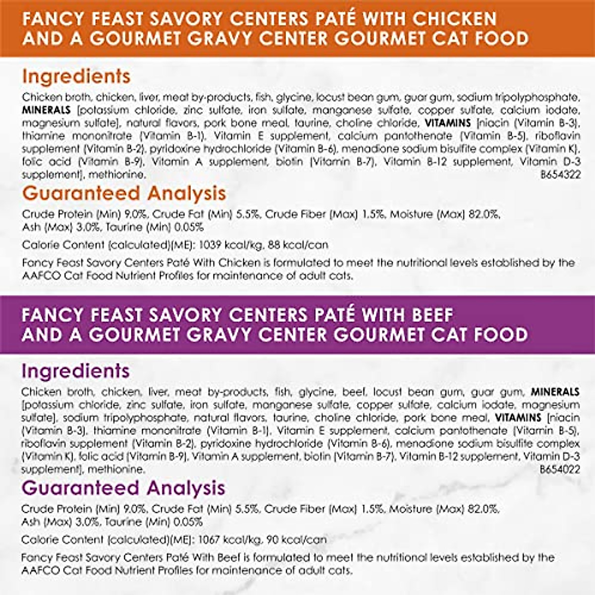 Purina Fancy Feast Pate Wet Cat Food Variety Pack, Savory Centers Pate With a Gravy Center - (2 Packs of 12) 3 oz. Pull-Top Cans