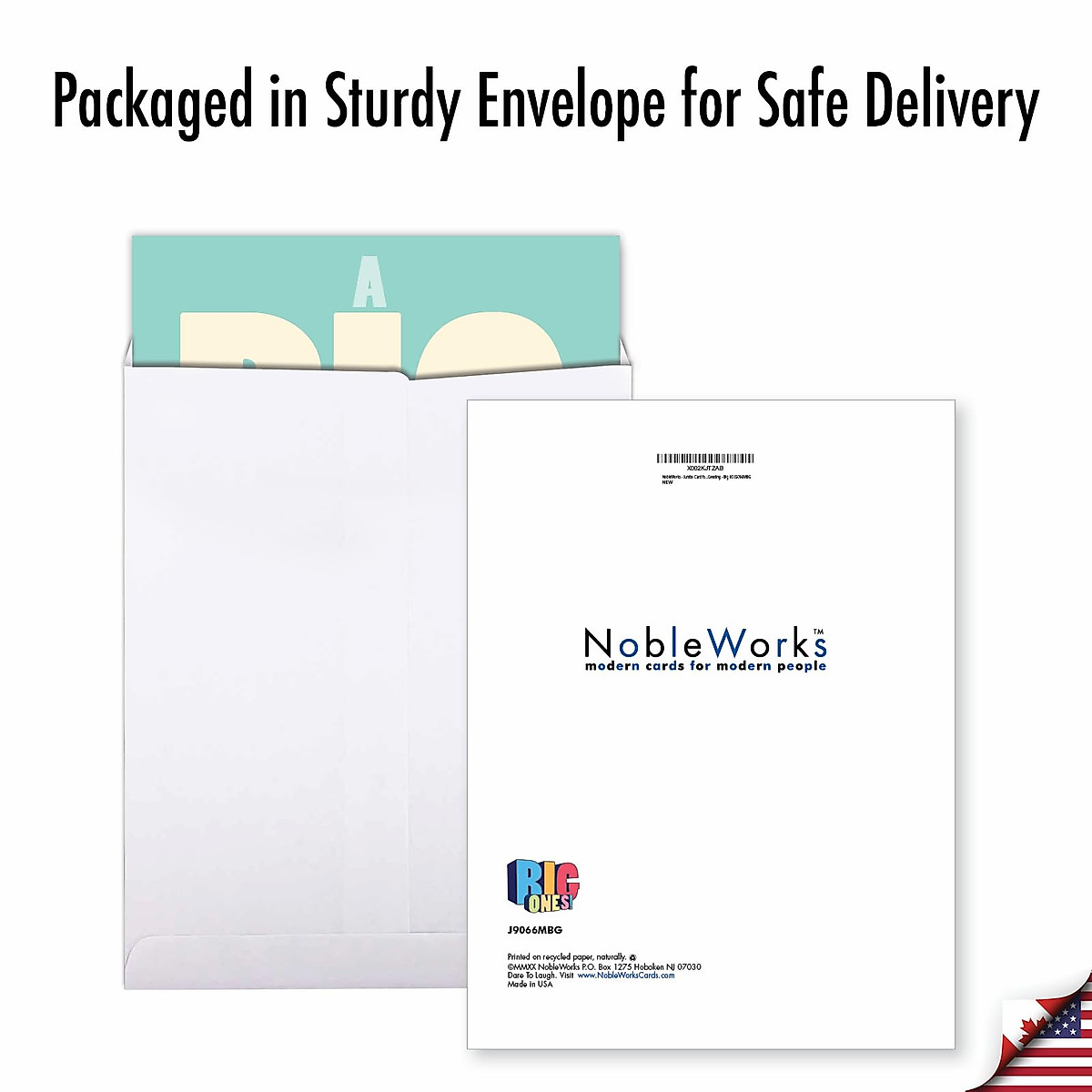 NobleWorks - Jumbo Card for 60th Birthdays (8.5 x 11 Inch) - Fun Milestone Birthday Celebration, Big Group 60 Year Old Greeting - Big 60 J9066MBG