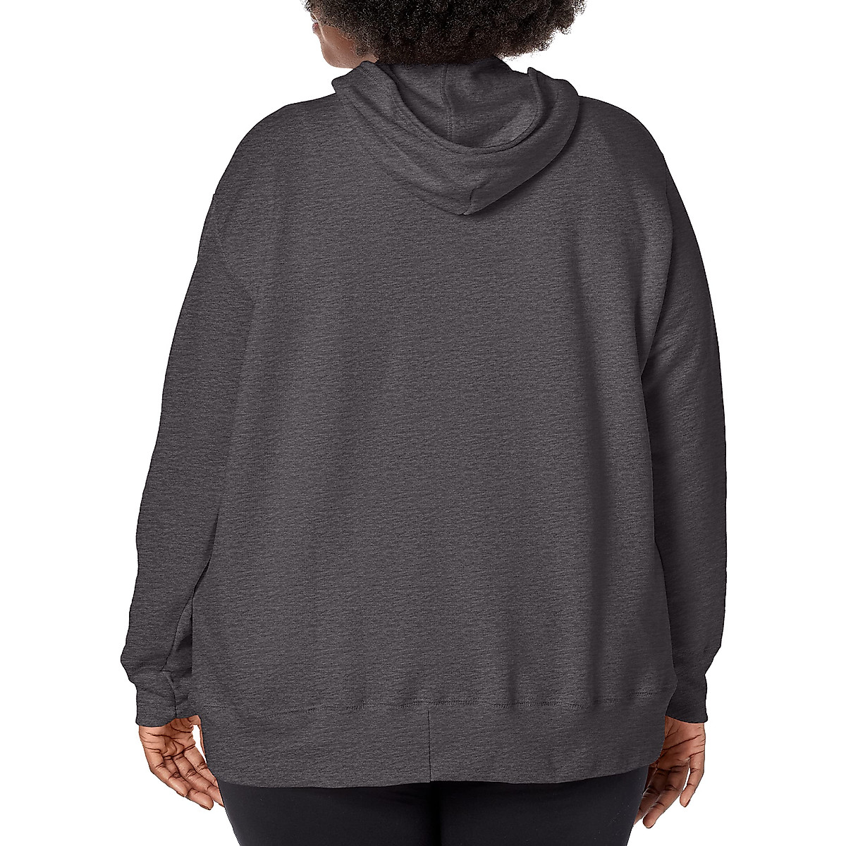 JUST MY SIZE womens Comfortsoft Ecosmart Fleece Full-zip Women's athletic hoodies, Slate Heather, 3X US