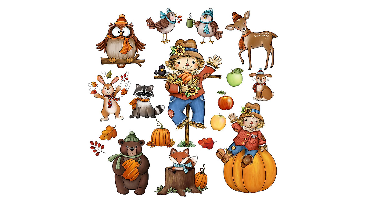Festive 36-Piece Thanksgiving Bulletin Board Decor Set | Autumn Decorations