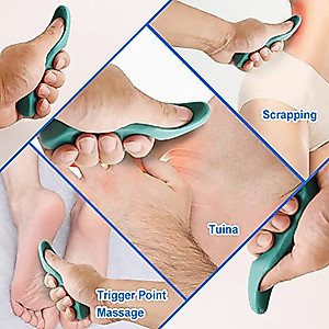 Abnaok Manual Trigger Point Massage Tool and Thumb Saver for Full Body Deep Tissue Massage, with 3-Legged Massage Knobs, Stress Relief