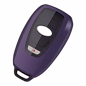 TANGSEN Smart Key Fob Case Purple TPU Protective Cover Compatible with Subaru BRZ CROSSTREK Forester Impreza Legacy Outback WRX STI 3 4 Button Keyless Entry Remote Control Accessories