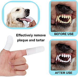 VQVAAQ Dog Toothbrush Cat & Dog Toothbrush Soft Bristle Pet Toothbrush Combo Pack for The Dental Care of Your Small to Large Dogs, Cats, Most Pets
