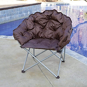 XL Outdoor Club Chair in Chestnut Brown