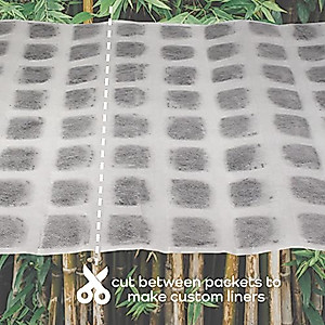 BambooMN Activated Moso Bamboo Charcoal Air Purifier Deodorizer Freshener Odor Absorber Purifier Drawer Liner, 1 Roll