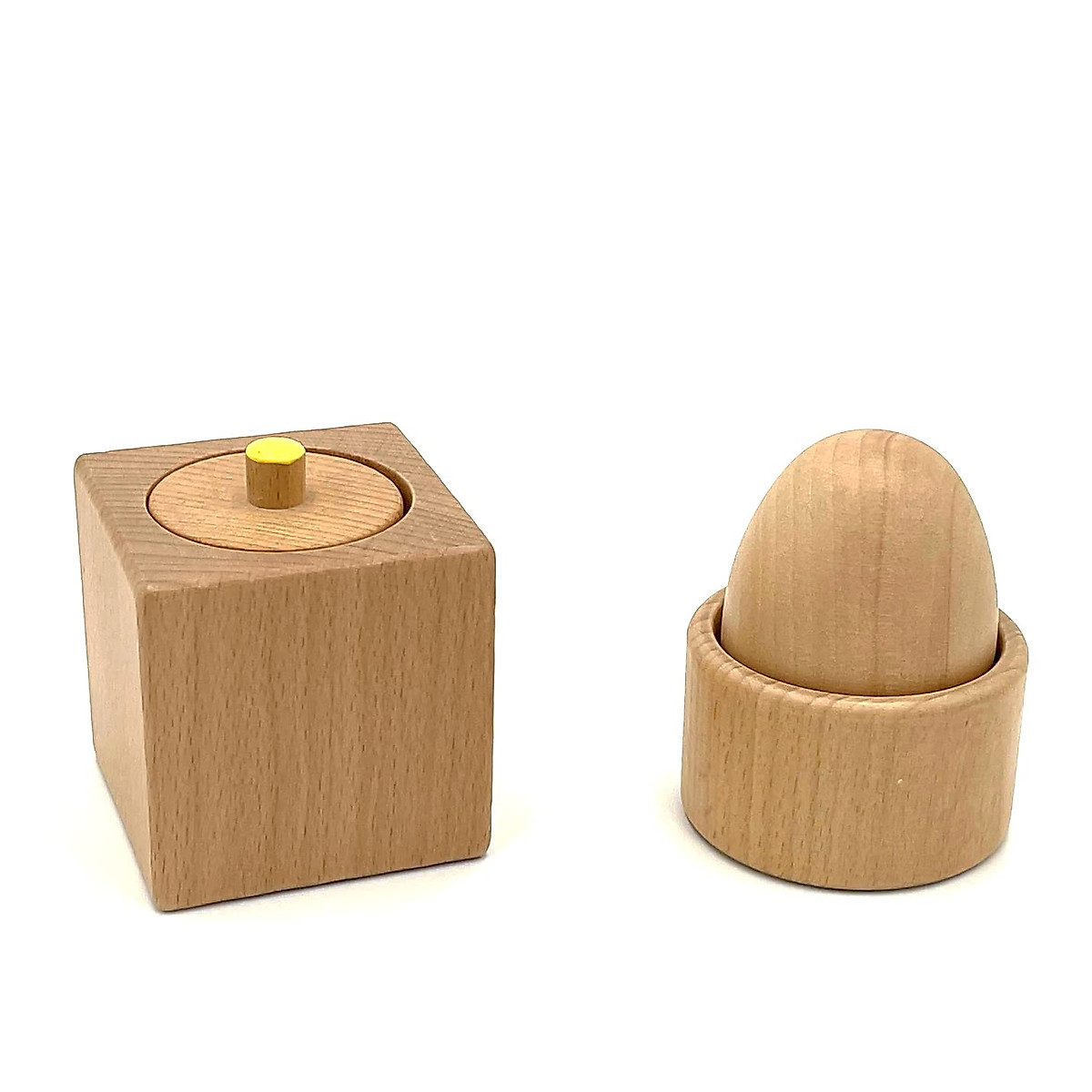 Leticia's Corner Set of Wooden Pincer Grasp and Egg Cup Puzzles, Pincer Puzzles, First Puzzles, Montessori Toys for 6 Months+, Fine Motor Skills Learning